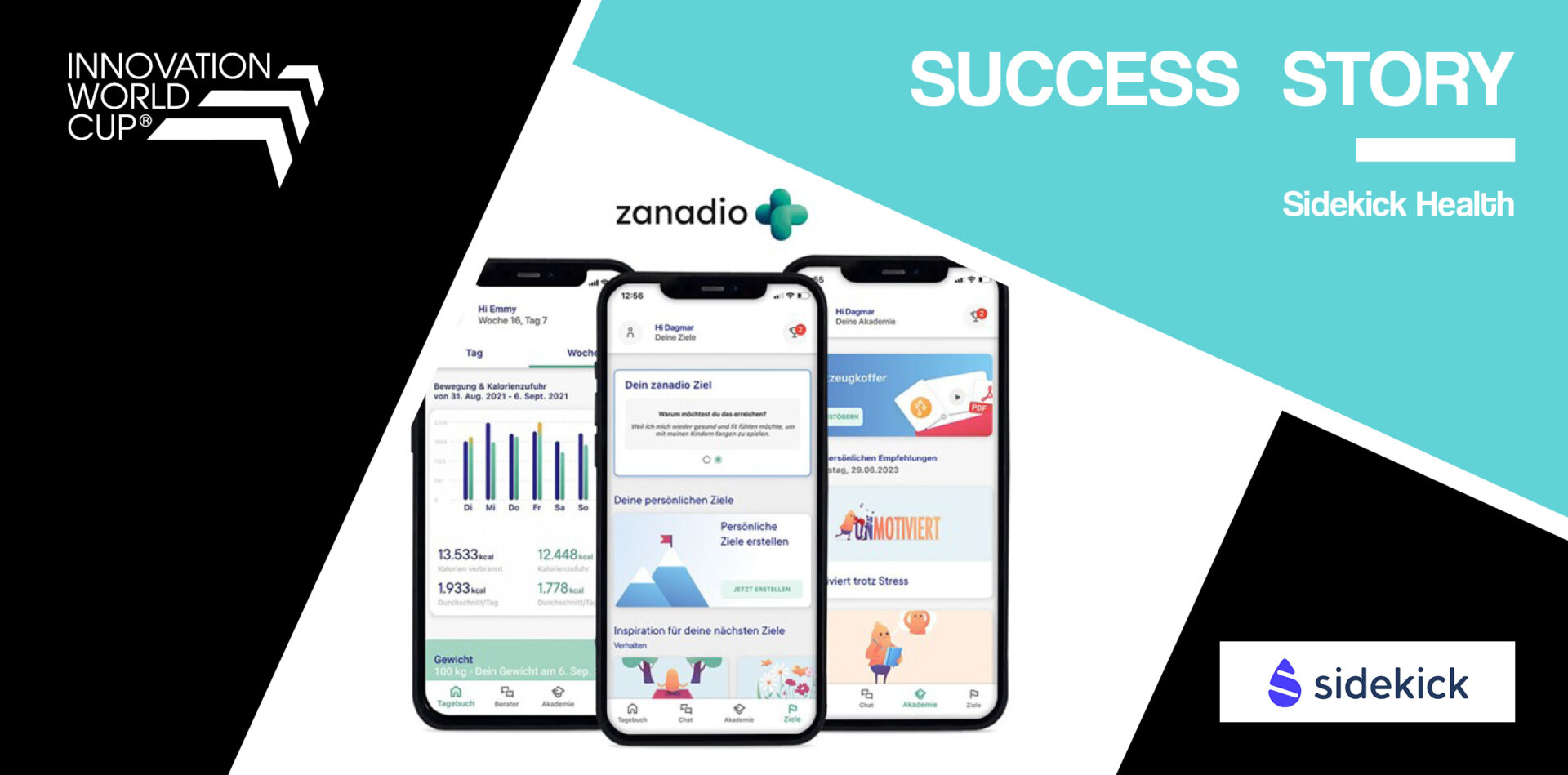 Sidekick Health won second place at the 12th MEDICA Start-up COMPETITION